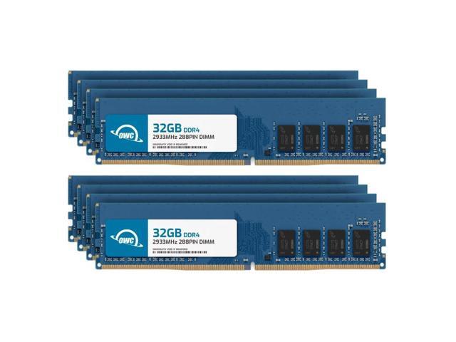 OWC 256GB (8x32GB) DDR4 2933MHZ PC3-23400 CL21 2RX8 UDIMM 1.2V 288-pin ...