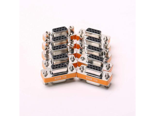 Arnorin DB9 Null Modem Female to Female Slimline Data Transfer Serial ...