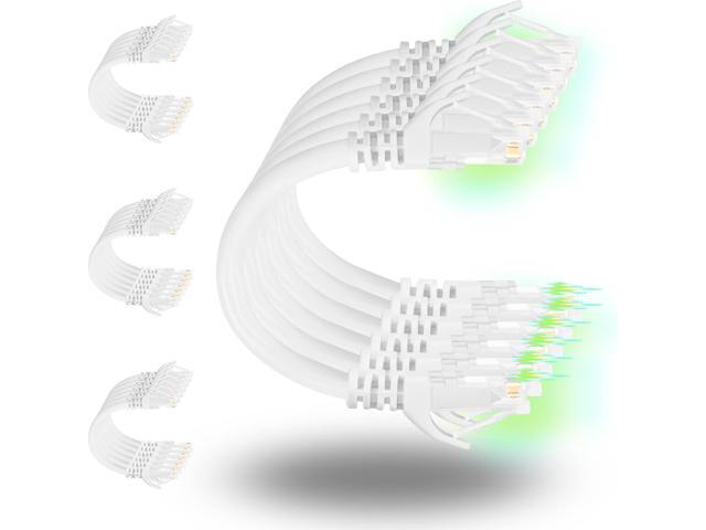Rapink Patch Cables Cat6 3ft (24 Pack), Ethernet Patch Cable 10G ...