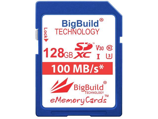 BigBuild Technology 128GB U3 SDXC Memory Card for Canon EOS R8, R100 ...