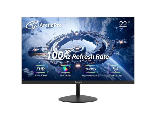 ArcticPro 22inch Computer Monitor, FHD 1080p, 100Hz Office and Gaming ...