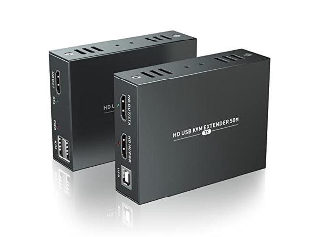 PWAYTEK HDMI KVM USB Extender for Remote Mouse and Keyboard Control of ...