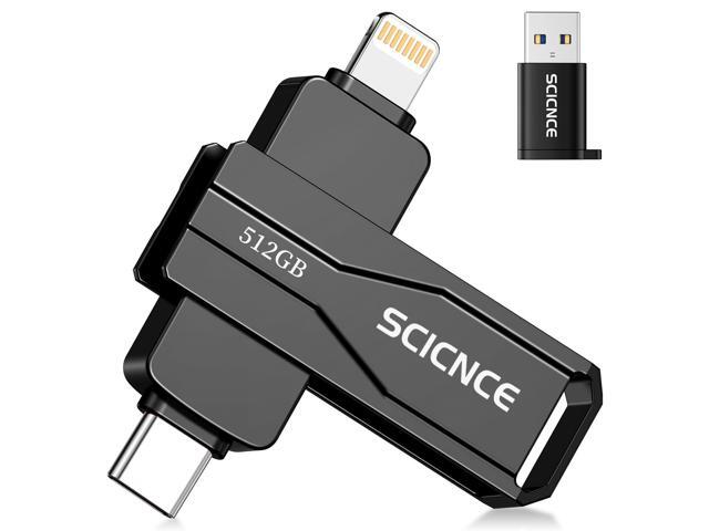 SCICNCE 512GB Flash Drive Intended for iPhone iPad, Memory Stick ...