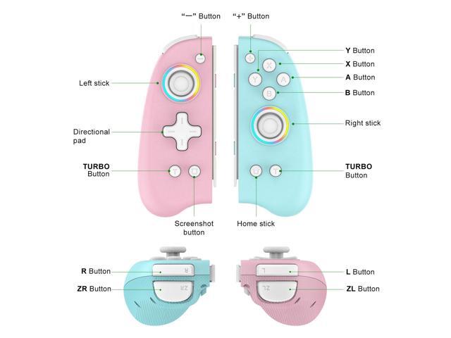Joypad Controller for Nintendo Switch,Wireless Joy Con Replacement ...