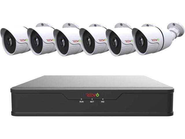 REVO America Hybrid 8Ch. 2TB HDD DVR Video Security System, 6 x 1080p ...