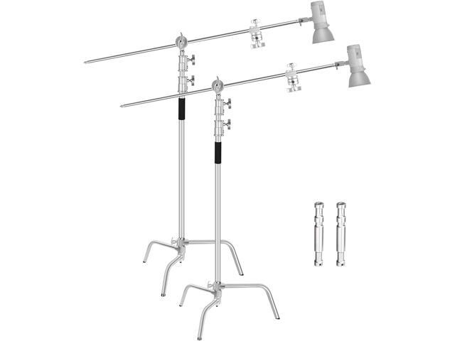 EMART 10ft/3m Heavy Duty C Stands, Adjustable Aluminum Alloy ...