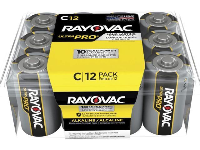 Rayovac C Batteries, Ultra Pro C Cell Batteries, 12 Count - Newegg.com
