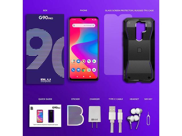 BLU G90 Pro G0370WW 128GB Unlocked GSM Android Smartphone - Purple Haze ...