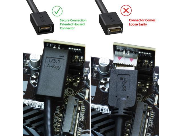 LINKUP - USB 3.2 Gen 2x2 20Gbps USB-C Type Internal Panel Cable Mount ...