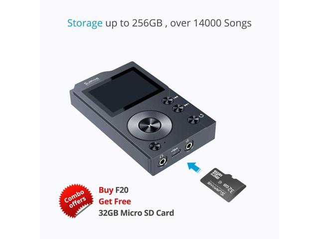 Surfans F20 HiFi MP3 Player with Bluetooth, Lossless DSD High ...