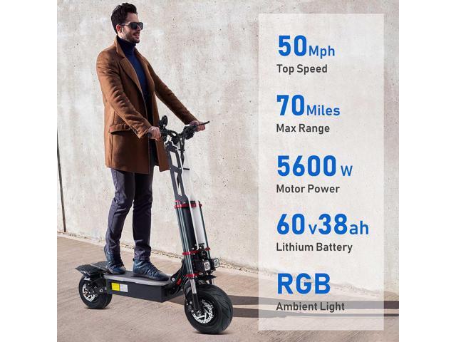 Adult Electric Scooter Series Dual Drive 5600W-6000W Motor, Max Speed ...