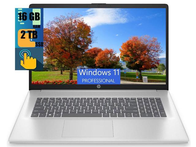 Refurbished: HP 17 Laptop, 17.3" HD+ (1600 x 900) Touchscreen, Intel Pentium Silver N5030 4 ...