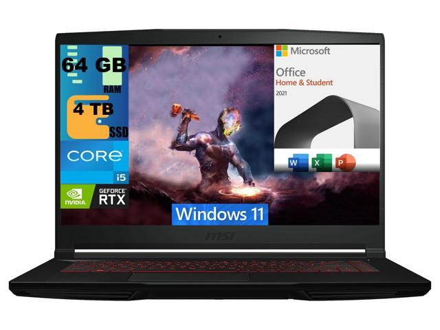 MSI Thin GF63 15 Gaming Laptop, 15.6" FHD 144Hz Display, Intel Core i5 ...