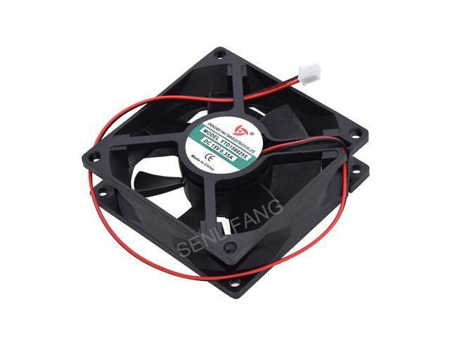 Brand New YTD158025S DC 15V 0.35A 80x80x25mm 2-Wire Square Cooling Fan ...