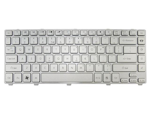 New Silver US-Intl English Keyboard Silver Frame For Gateway Gateway ...