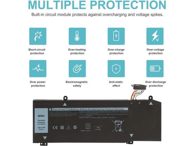 1F22N 0HYWXJ HYWXJ 0JJPFK JJPFK Laptop Battery Replacement for Dell ...