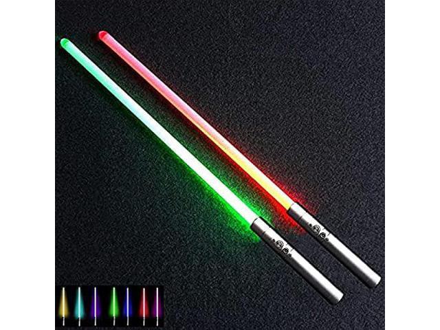 Children'S Toy Lightsaber, 2 Lightsabers, 7 LED Colors Can Be Changed ...