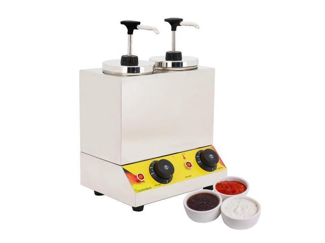 AP-314S Electric Sauce Dispenser | Double-Head Topping Warmer | Sauce ...