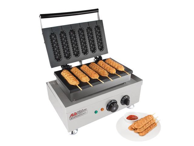 Corn Dog Waffle Maker for Commercial Use | 6 Hotdog Waffles on a Stick ...