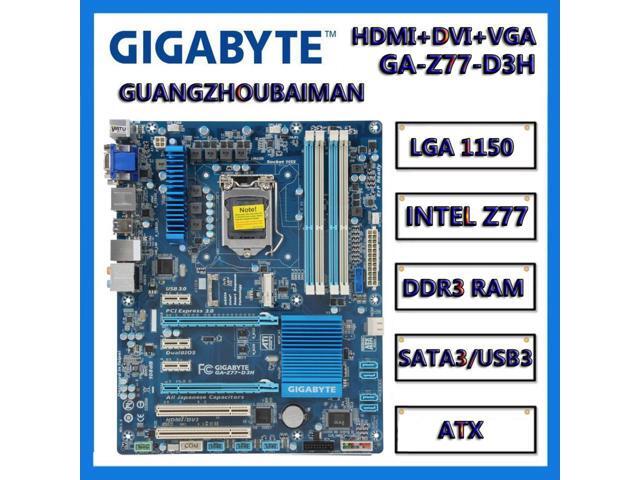 Refurbished: Gigabyte GA-Z77-D3H boards LGA 1155 Motherboard DDR3 USB3 ...