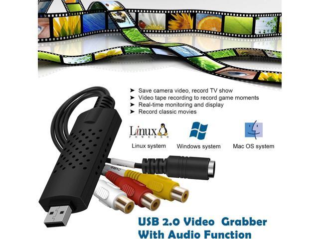 USB Audio Video Converter, RCA to USB Converter Adapter, Video Capture ...