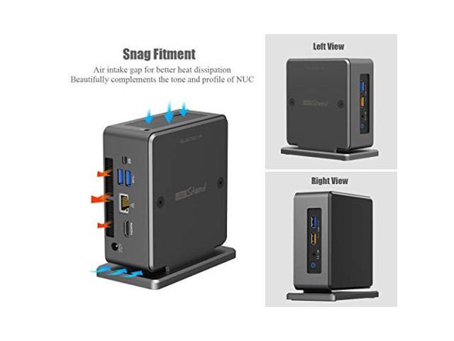 Vertical Stand for Intel NUC, ElecGear iNUC-H Aluminum Desktop Support ...