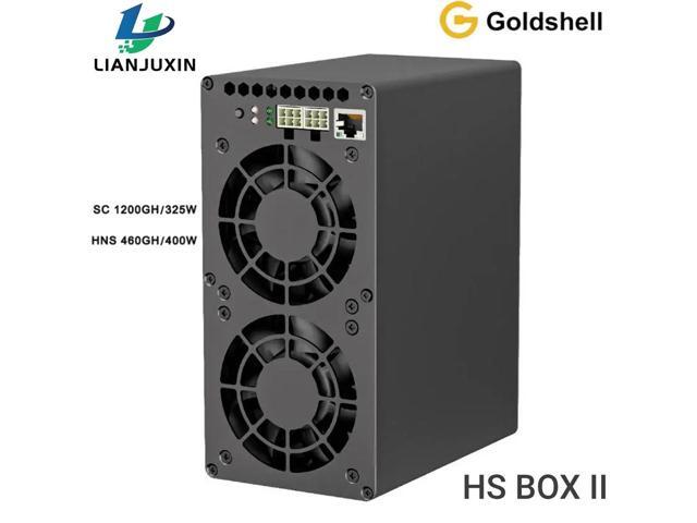 New Release Goldshell HS BOX II Miner 1200GH/s 325W Dual Algorithm HNS SC Miner Mining Crypto ...