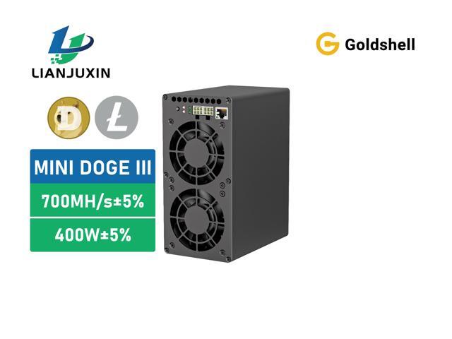 Goldshell MINI DOGE III LTC&Doge Coin 700MH/s±5% 400W±5% MINI DOGE 3 Home Miner Box -with PSU ...