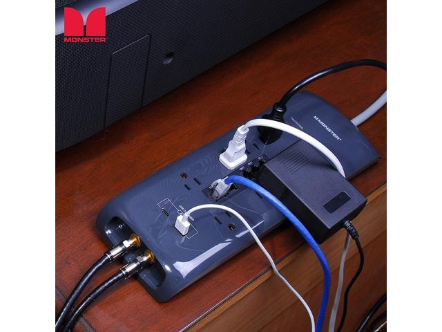 Monster Power Strip Surge Protector with USB Ports - Heavy Duty ...