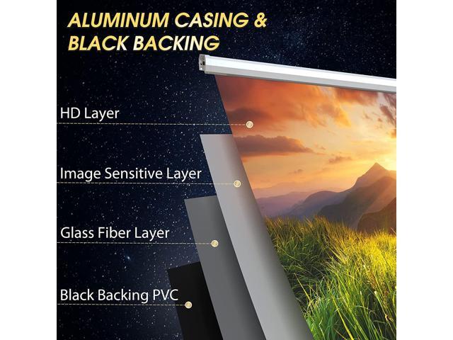 110" Motorized Projector Screen - Indoor and Outdoor Movies Screen 110 ...