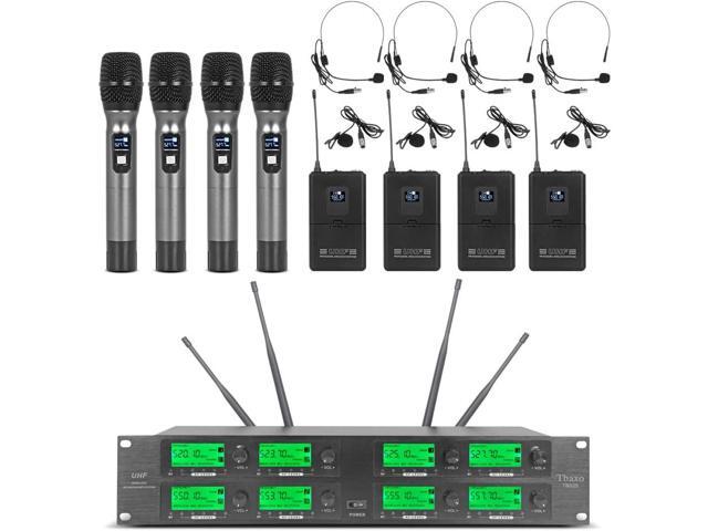 Wireless Microphone System Frequency A 8 Channel Microphone UHF 4 ...