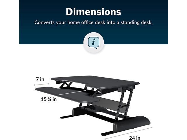 VariDesk Essential 36 by Vari - Two-Tier Standing Desk Converter for ...