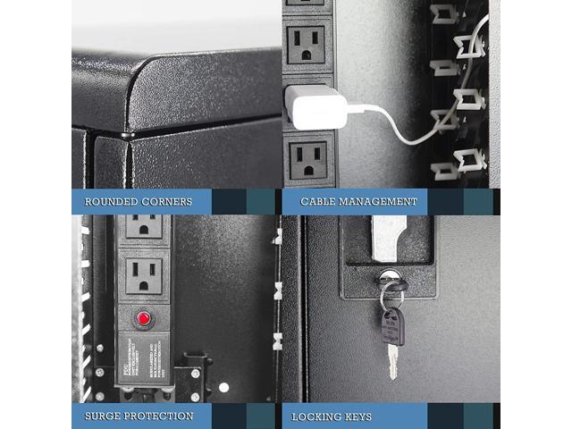 Fully Assembled Wall Mount Tablet Charging Station,Locking Security ...