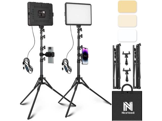 2-Pack LED Video Light Kit, Studio Light, 2800-6500K Dimmable ...