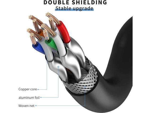 CAT 8 Ethernet Cable 100 ft, Internet Network Cord, 40Gbps 2000Mhz LAN ...