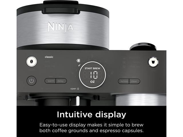 Ninja Espresso & Coffee Barista System, Single-Serve Coffee & Nespresso ...