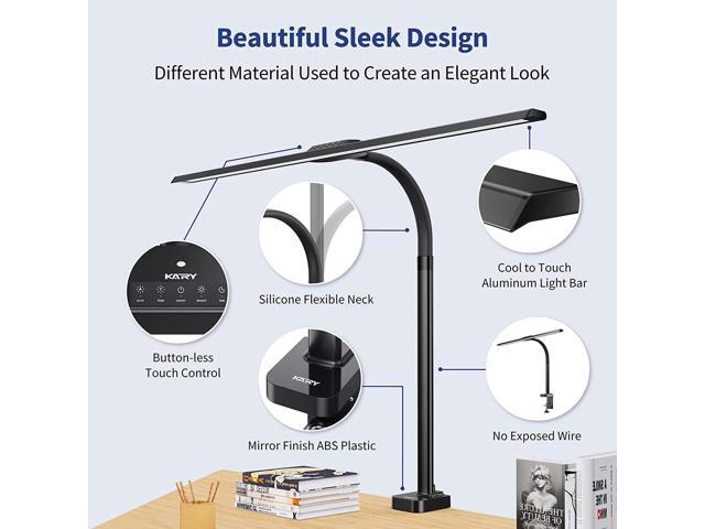 LED Desk Lamp, 24W Architect Desk Lamp with Clamp 31.5" Wide Office ...