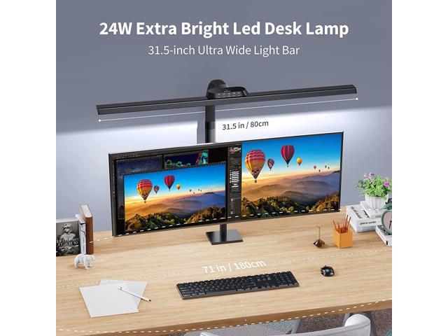 LED Desk Lamp, 24W Architect Desk Lamp with Clamp 31.5" Wide Office ...