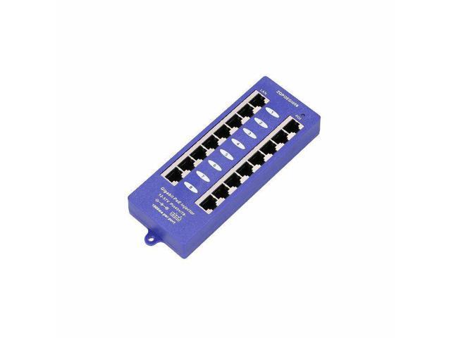 8 Port Passive Gigabit POE Injector Panel 12-48V POE8PG for Ubiquiti ...