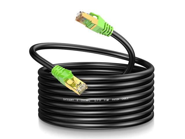 Cat8 Ethernet Cable 300Ft S/FTP Outdoor&Indoor Heavy Duty High Speed ...