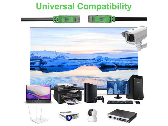 Cat6 Outdoor Ethernet Cable 300FT, 24AWG CCA Patch Cord, UTP ...