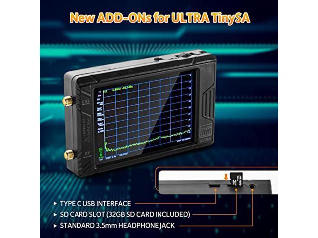 TinySA Ultra 4inch Spectrum Analyzer - Portable V0.4.5.1 100kHz-5.3GHz ...