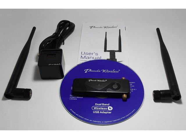 Panda Wireless PAU09 N600 Dual Band (2.4GHz and 5GHz) Wireless N USB ...