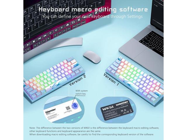 60% Percent Keyboard, Mechanical RGB Wired Gaming Keyboard, Hot ...