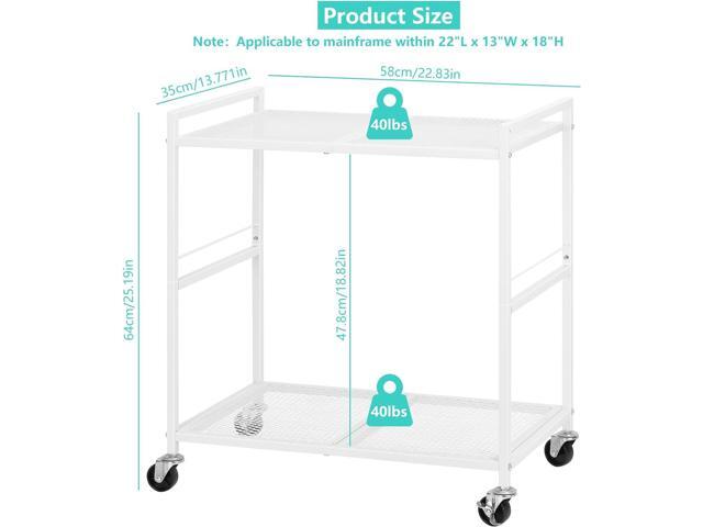 Computer Tower Stand PC Tower Stand, Mobile CPU Holder Stand Cart with ...