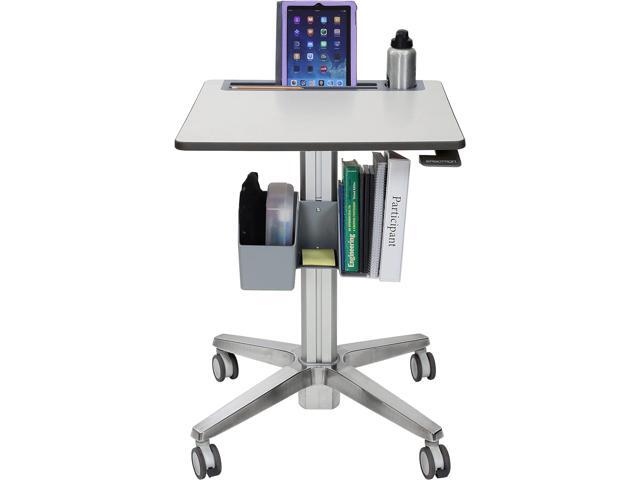 Ergotron LearnFit Mobile Standing Desk, Adjustable Height Small Rolling ...