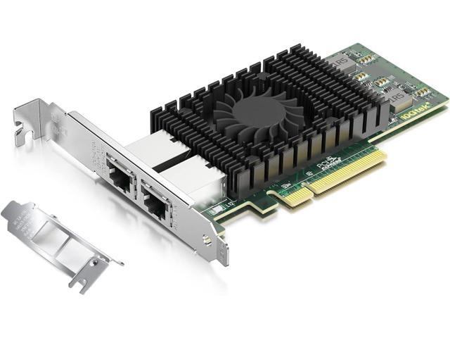 10Gb PCI-E Network Card NIC, Dual RJ45 Copper Ports, Compare to X540-T2 ...
