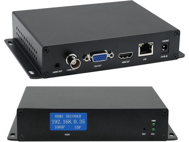 H.265 4K HDMI VGA CVBS Video Audio Decoder, IP Streaming Decoder, LCD ...