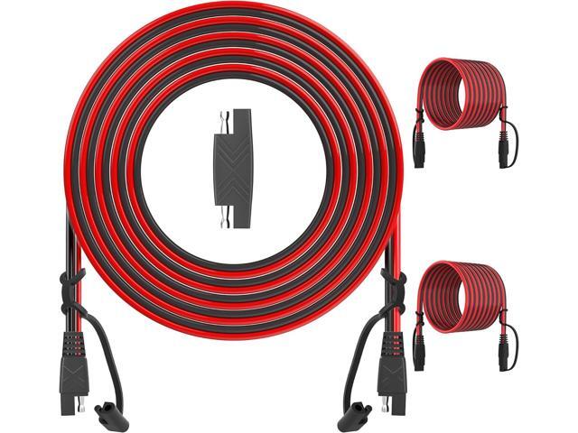 2 Pack 12ft. SAE to SAE Extension Cable Quick Disconnect Connector ...