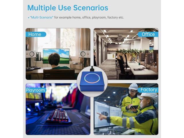 Aluminum Alloy PC Power Button Extension, 6.6ft Cable PC Remote Start ...